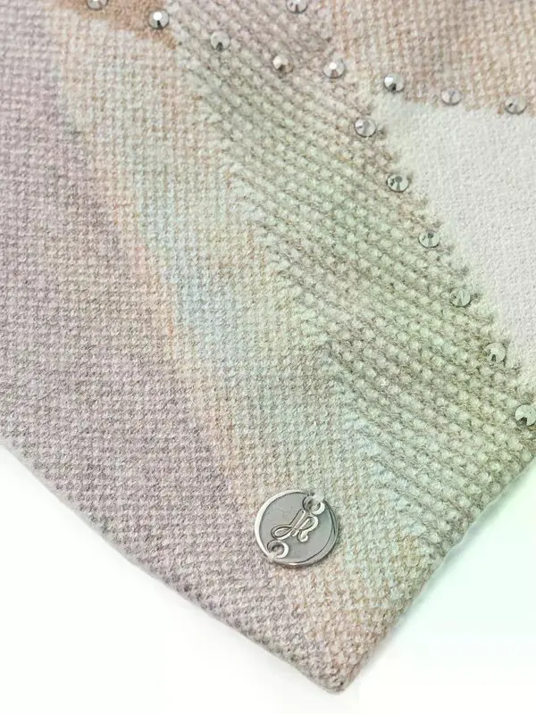 Joseph Ribkoff Rhinestone-embellished Pompom Beanie Hat - Neutrals