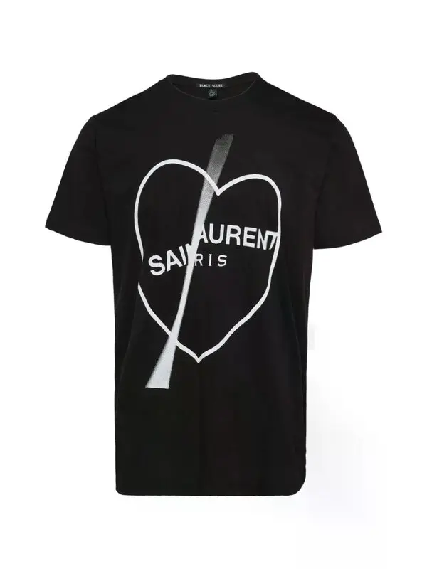BLACK SCORE Heart-print T-shirt