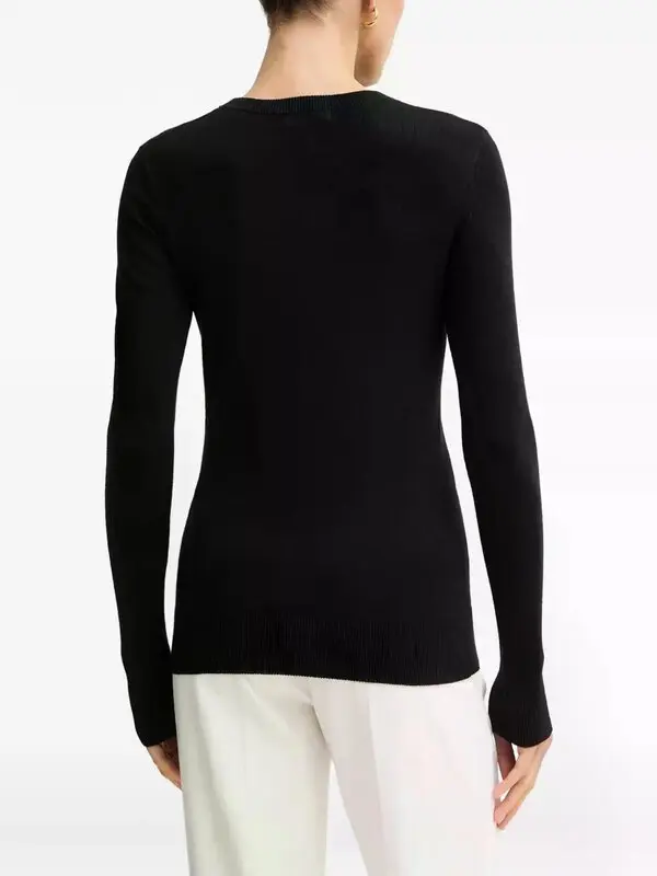 Guess Logo Embroidered Long-sleeve T-shirt