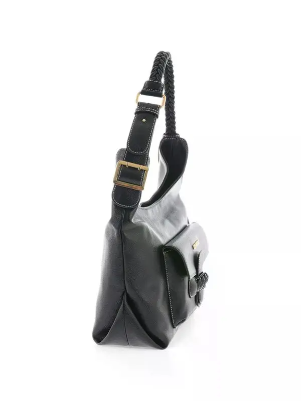 Moschino Braided Handle Love Medium Shoulder Bag