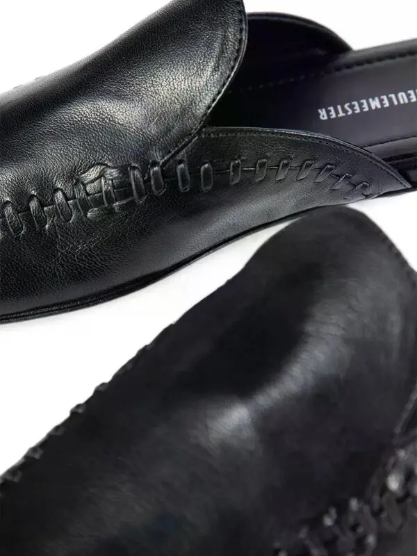 ANN DEMEULEMEESTER Whipstitch-detail Mules