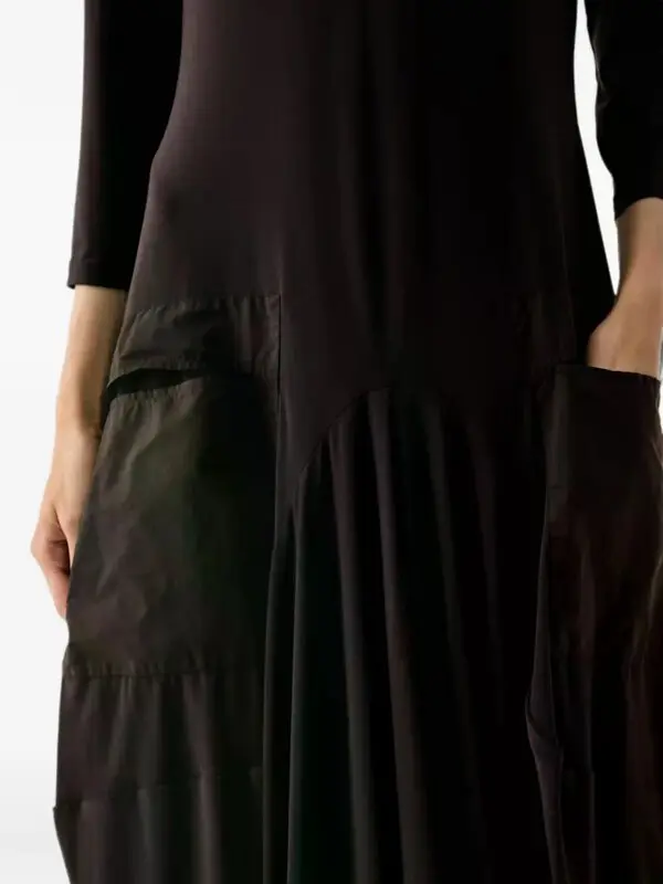 Joseph Ribkoff Quarter-zip Draped Midi Dress