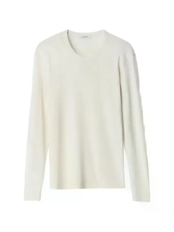 LEMAIRE Rib Long-sleeve Top In Jersey - Neutrals