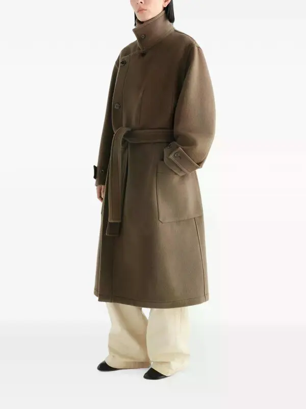 LEMAIRE Wrap Coat In Wool
