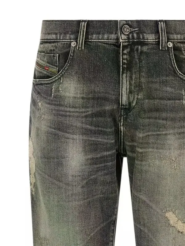 DIESEL® D-strukt Destroyed-effect Jeans