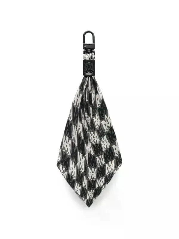 Amiri Silk Wavy Ma Keychain - Black
