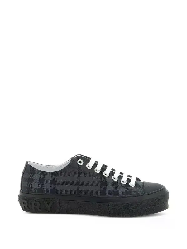 Burberry Check Sneakers - Black