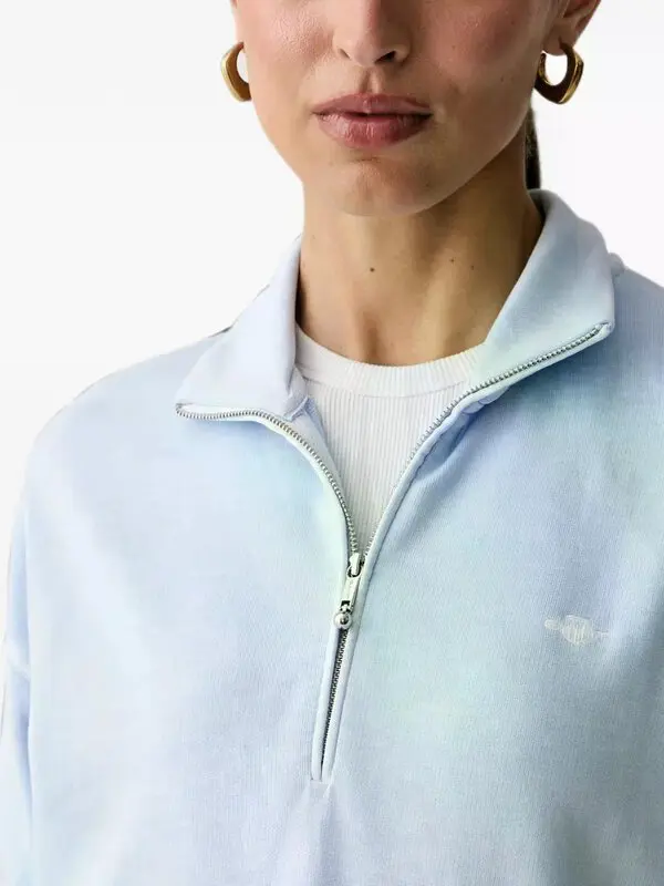 Gant Quarter-zip Logo-embroidered Sweater