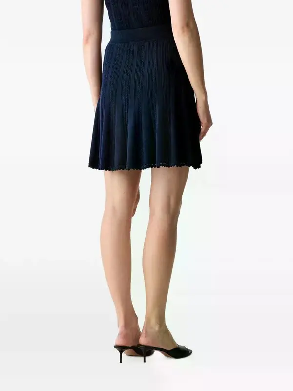 Guess Button-detail Mini Skirt - Blue