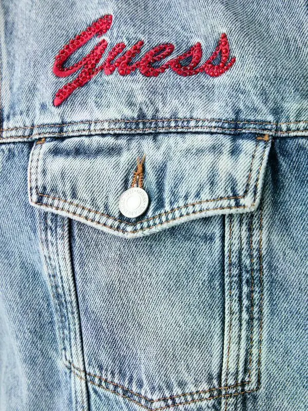 Guess Sequin-embellished Denim Jacket