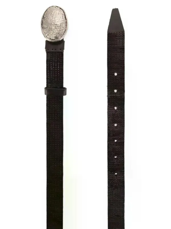 Brunello Cucinelli Lizard-effect Oval-buckle Belt
