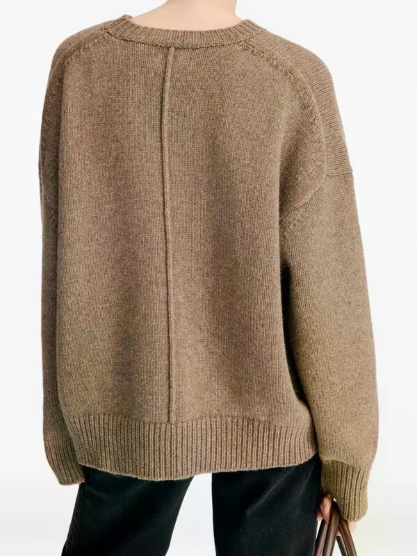 Loulou De Saison Pial Lds Oversized Cashmere Sweater - Brown