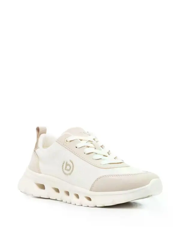 BUGATTI Logo-patch Lace-up Sneakers - Neutrals