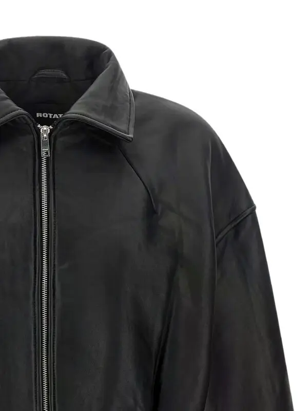 ROTATE BY BIRGER CHRISTENSEN Boxy Leather Jacket