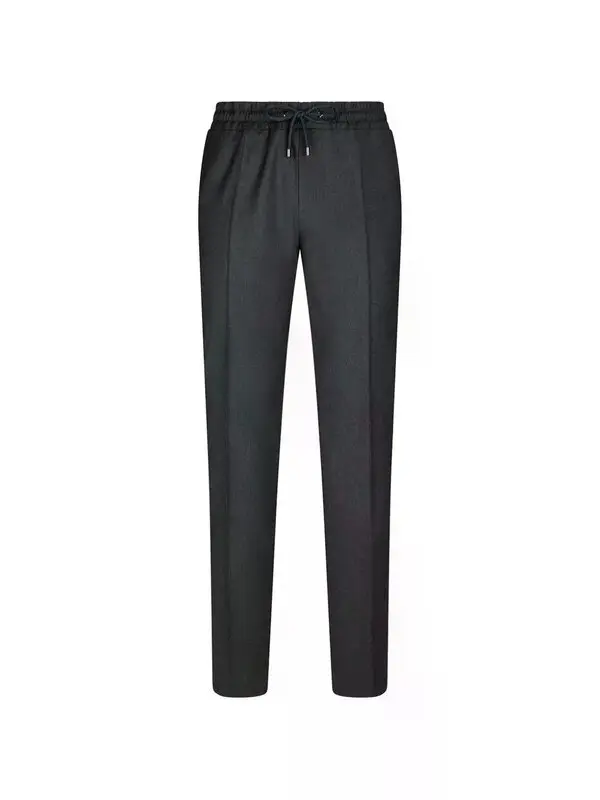 Pal Zileri Drawstring-waist Wool Track Pants - Grey