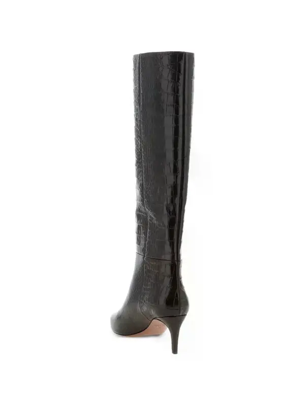 Paris Texas Croc-effect Leather Boots