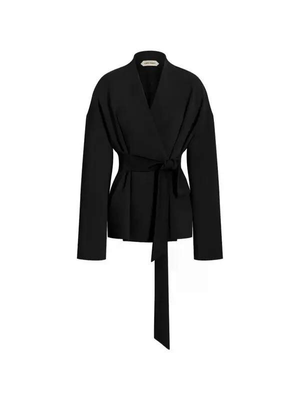 Alberta Ferretti Tie-waist V-neck Jacket