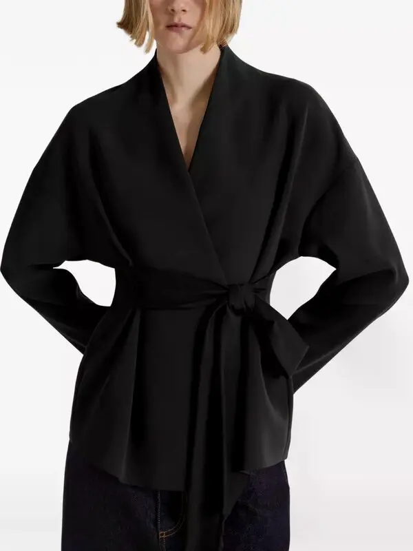 Alberta Ferretti Tie-waist V-neck Jacket