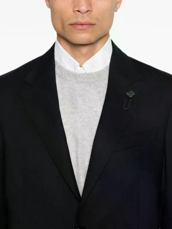 LARDINI Notched-lapel Single-breasted Suit - Blue