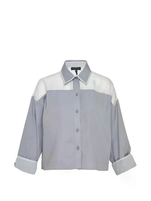 Rag & Bone Elly Panelled Long-sleeve Shirt - Grey
