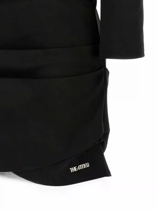 Attico Cut-ou Draped Mini Dress
