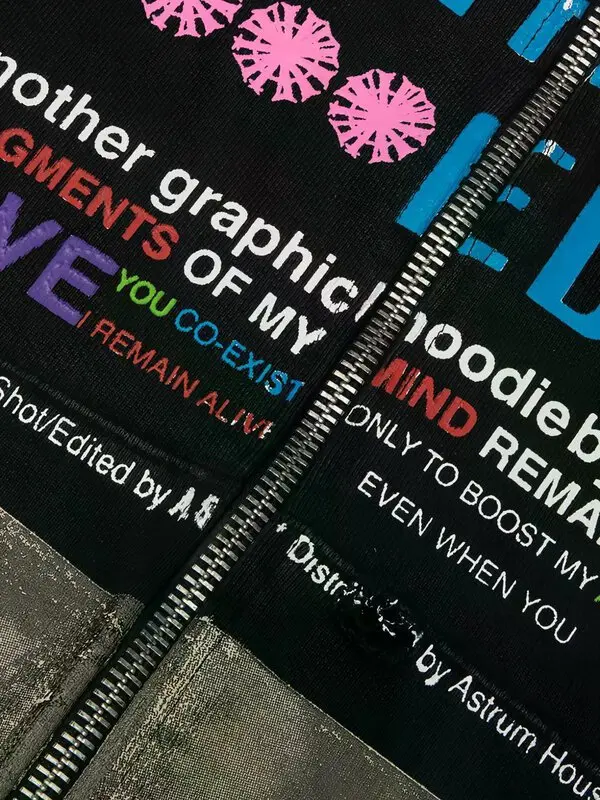 Astrum Tfu Graphic-print Zip-up Hoodie
