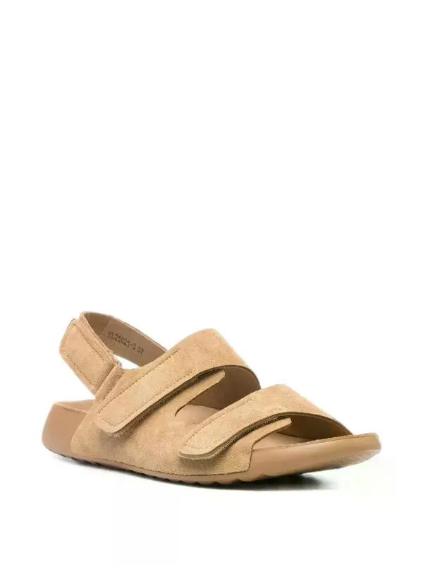 SERGIO MORETTI FIRENZE Touch-strap Suede Sandals