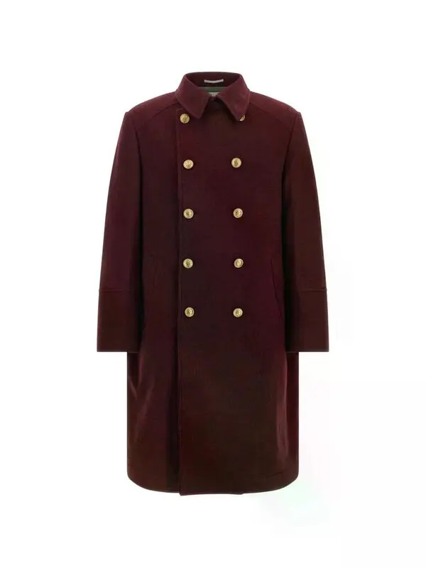 Brunello Cucinelli Double-breasted Coat - Red