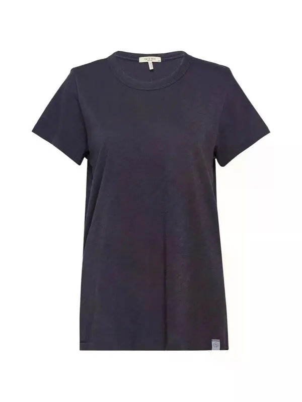 Rag & Bone Crew-neck Cotton T-shirt - Blue