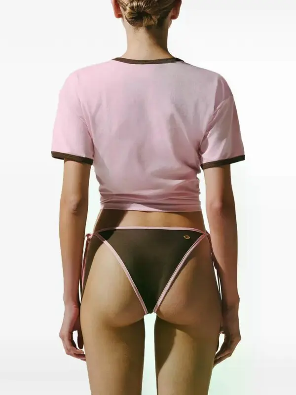 BAOBAB Tika Ring-detail Ruched T-shirt - Pink