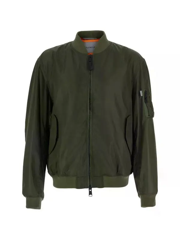 Balenciaga Zip-up Bomber Jacket - Green