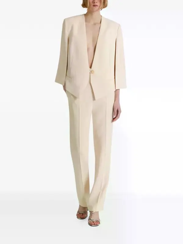 Alberta Ferretti V-neck Single-breasted Blazer