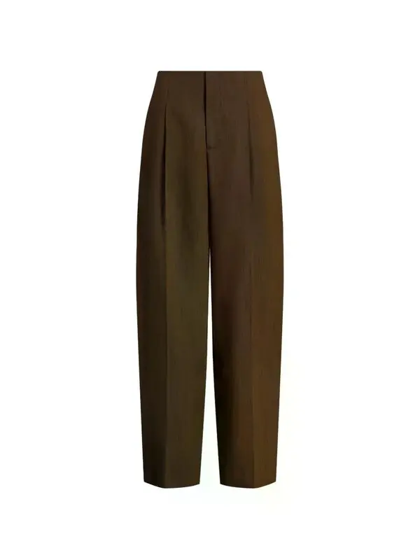 Alberta Ferretti Pleated Trousers - Brown