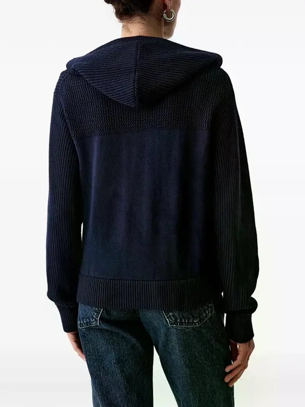 Kenzo Textured-knit Zip-up Hoodie