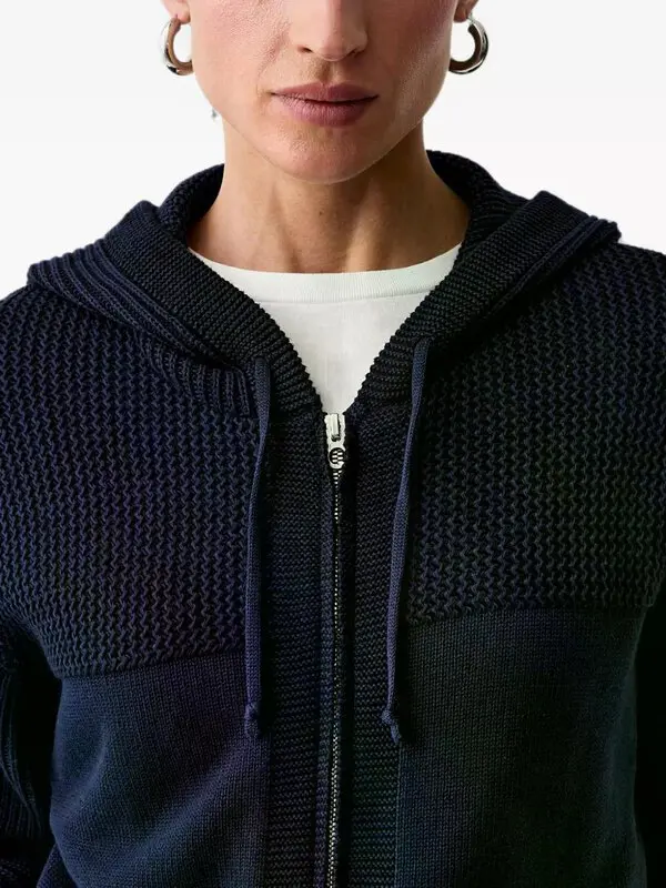 Kenzo Textured-knit Zip-up Hoodie
