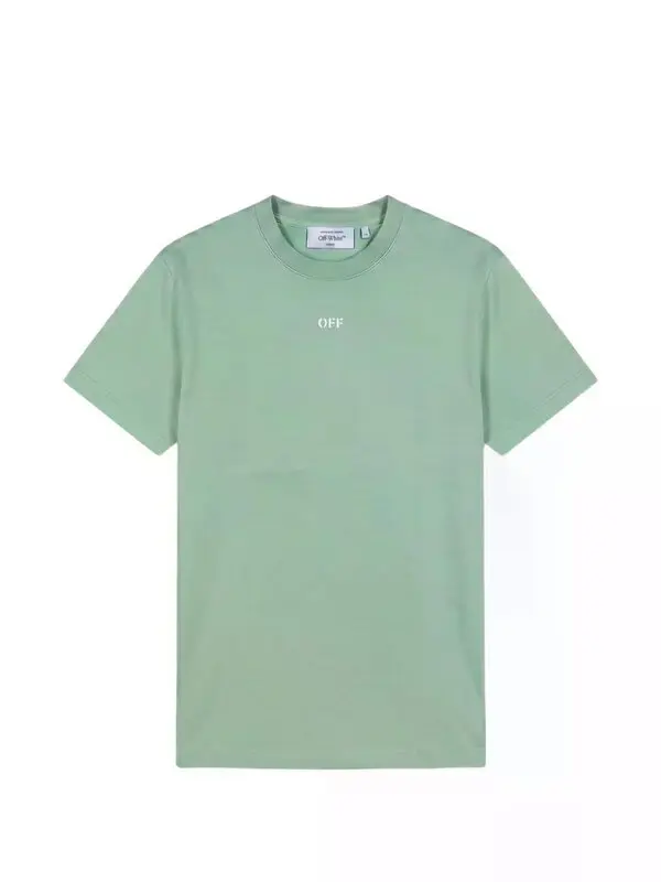 Off-White Logo-print Short-sleeve T-shirt - Green