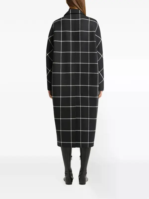 COURREGES Checked Double-breasted Coat