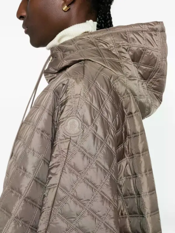 Moncler Quilted Hooded Cape