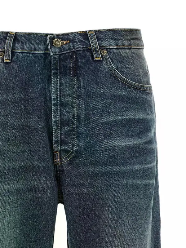 RIVIERA Stone-washed Tapered Jeans