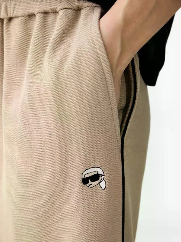 Karl Lagerfeld Logo-patch Side-stripe Track Pants