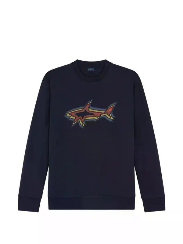 Paul & Shark Logo-print Sweater - Blue