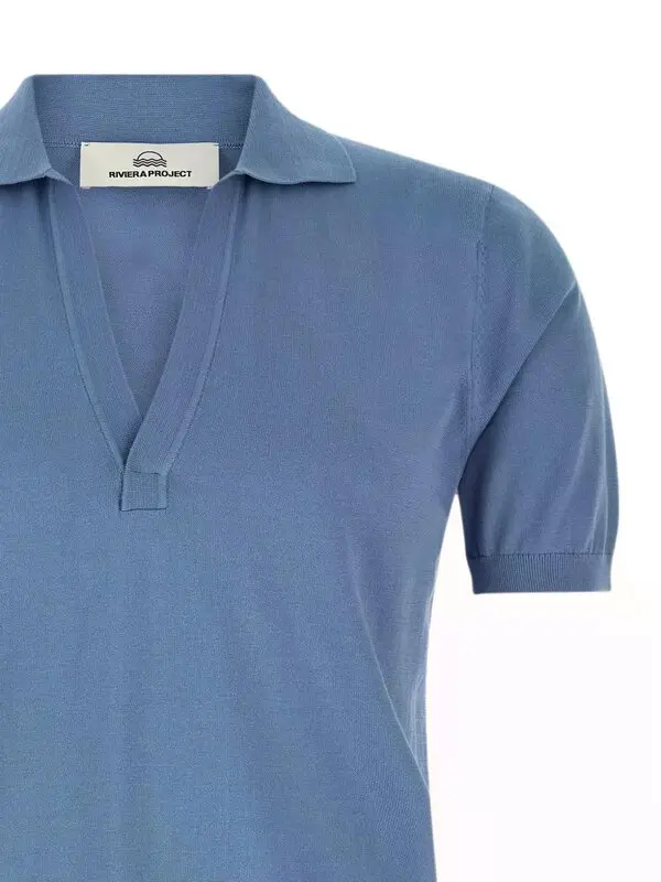 RIVIERA Open-collar Short-sleeve Polo Shirt