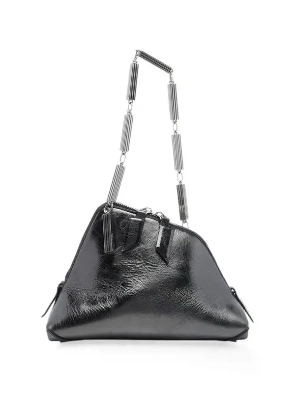 Attico La Scala Leather Shoulder Bag - Grey