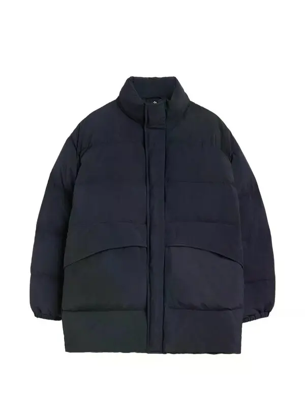 JIL SANDER Quilted Down Coat - Blue