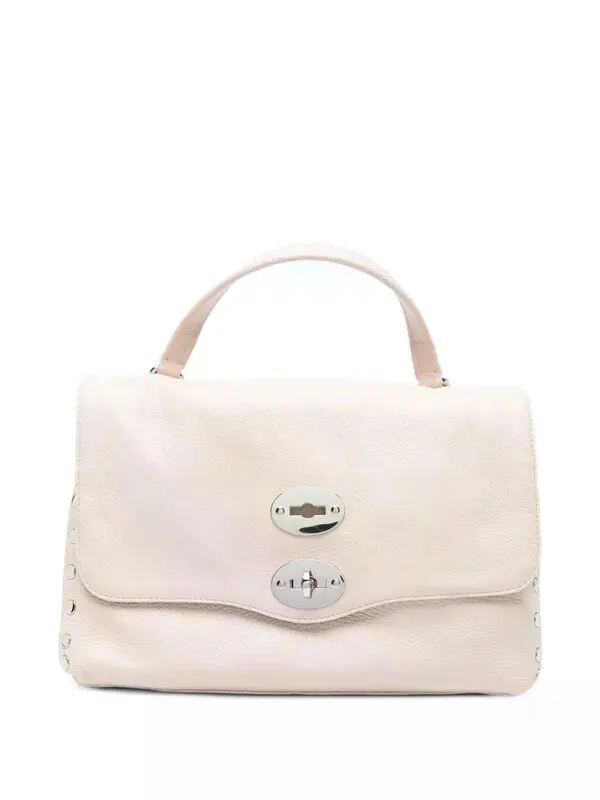 ZANELLATO Postina Stud-embellished Leather Tote Bag - Neutrals