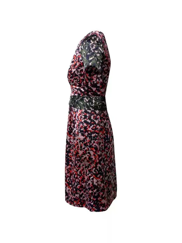 BOSS Camouflage Print Shift Dress With Paneling