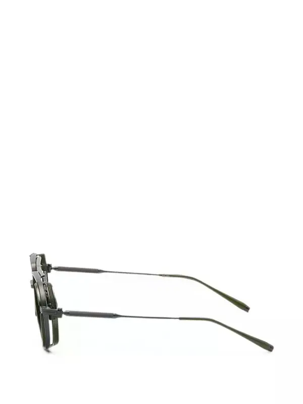 AKONI Skyracer Geometric-frame Iron Sunglasses