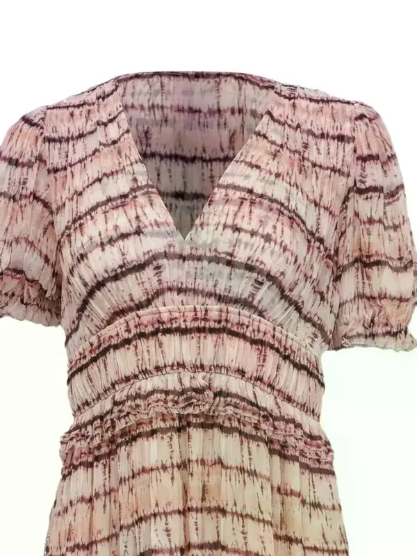Ulla Johnson Elodie V-neck Silk Midi Dress - Pink
