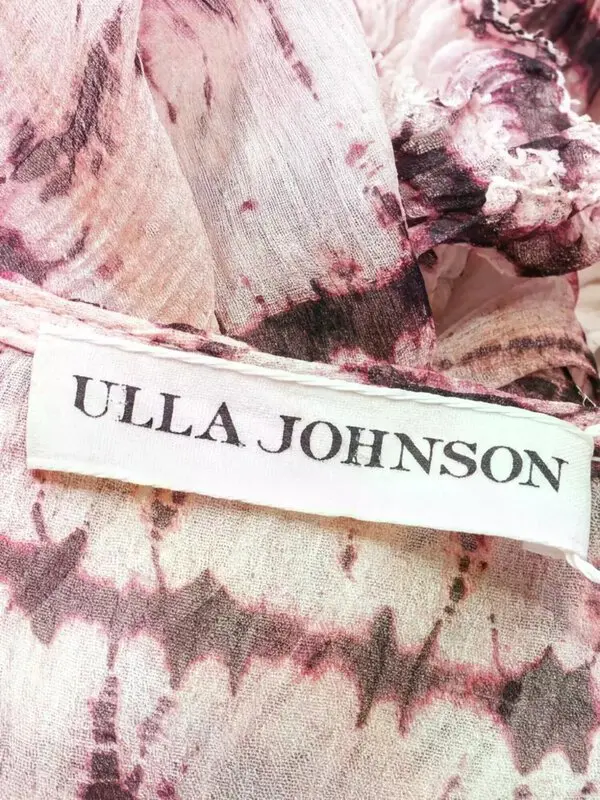 Ulla Johnson Elodie V-neck Silk Midi Dress - Pink