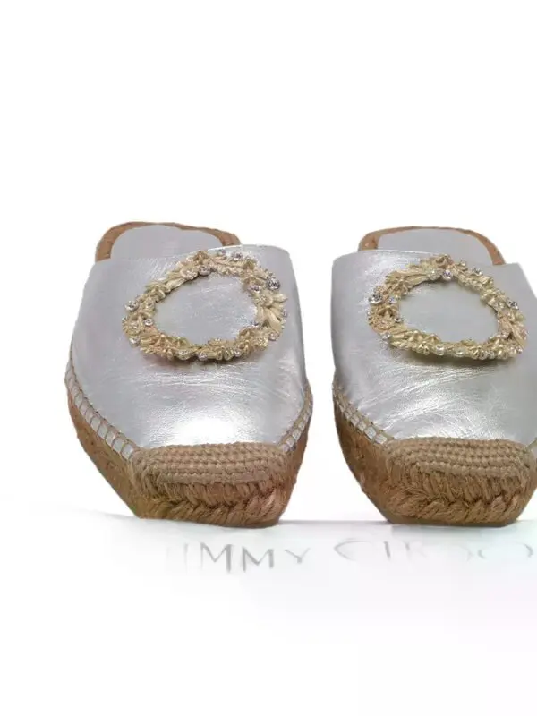 JIMMY CHOO Nadene Embellished Espadrilles